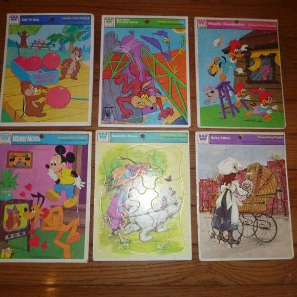 Whitman | Toys | 6 Vintage Whitman Frametray Puzzles | Poshmark